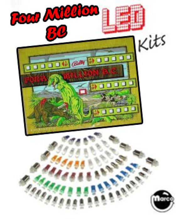 05-1279 - FOUR MILLION BC (Bally) LED kit - Marco Specialties Pinball Parts