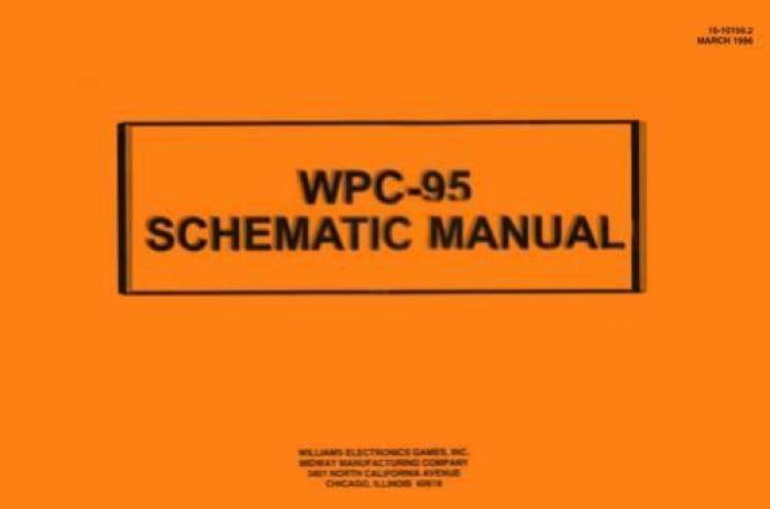 16-10159.2 - Schematic set for Williams WPC-95 pinball machines. March ...