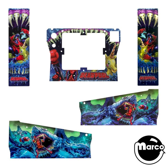 820-78K3-0X - DEADPOOL PREMIUM (Stern) Cabinet decal set