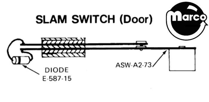 ASW-A2-73 - Leaf switch Bally coin door slam - Marco Specialties ...