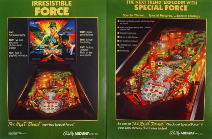 F-SPECIALFORCE - Bally SPECIAL FORCE 8-1/2 x 11 inch double-sided color ...
