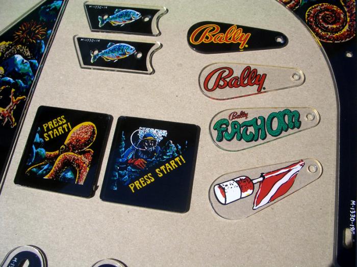 M-1330-187 - New production Bally FATHOM pinball machine playfield ...